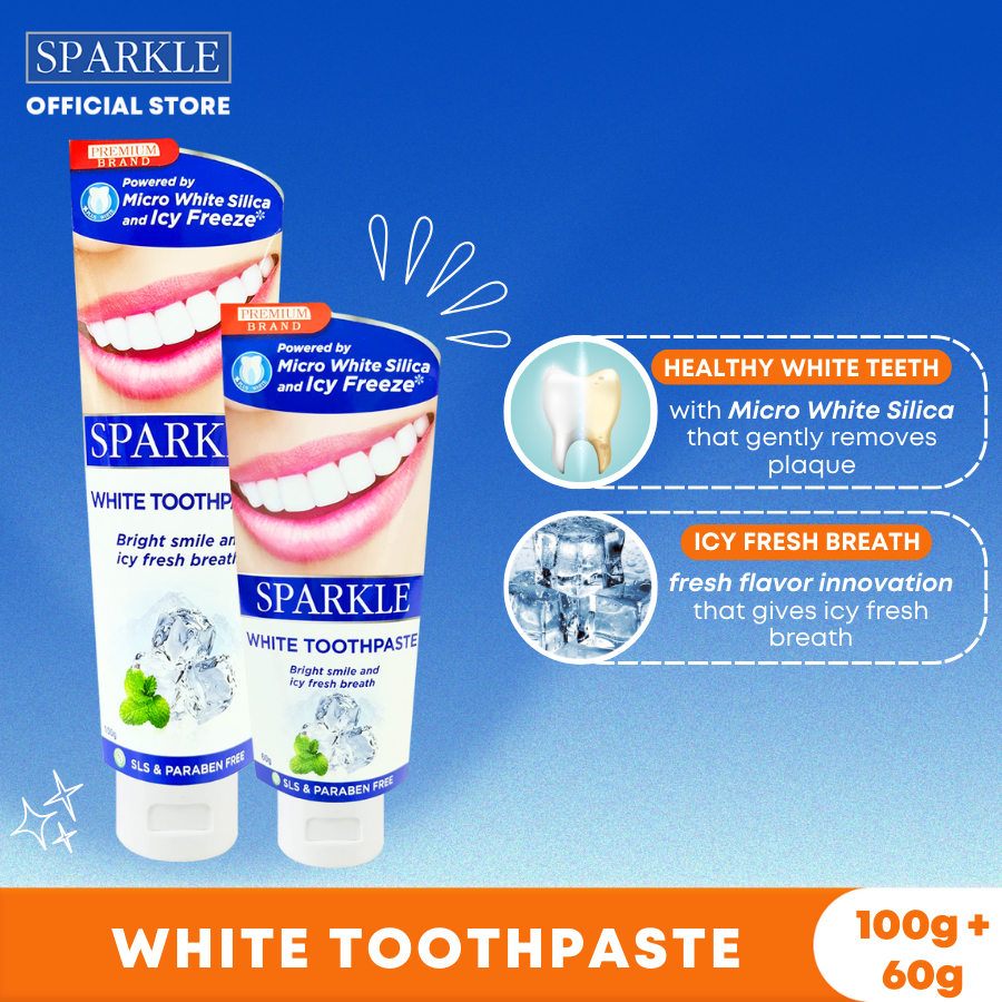 Sparkle Fresh White Toothpaste Buy 100g get 60g FREE (Expiry Date: MAR ...