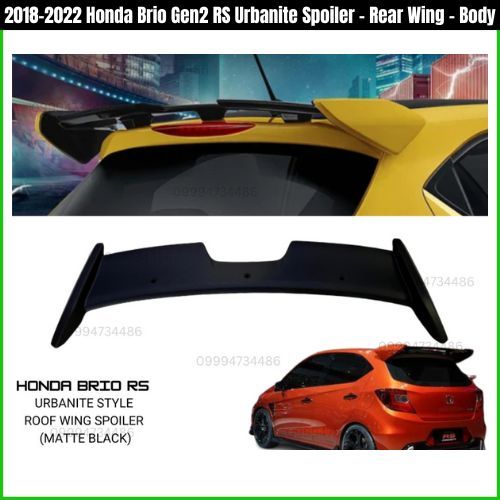 2018-2022 Honda Brio Gen2 RS Urbanite Spoiler - Rear Wing - Body Kit ...