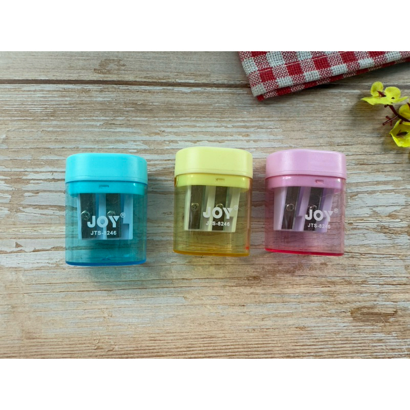 Joy Pencil Sharpener Double Hole with cover JTS-8246 (1pc) | Shopee ...