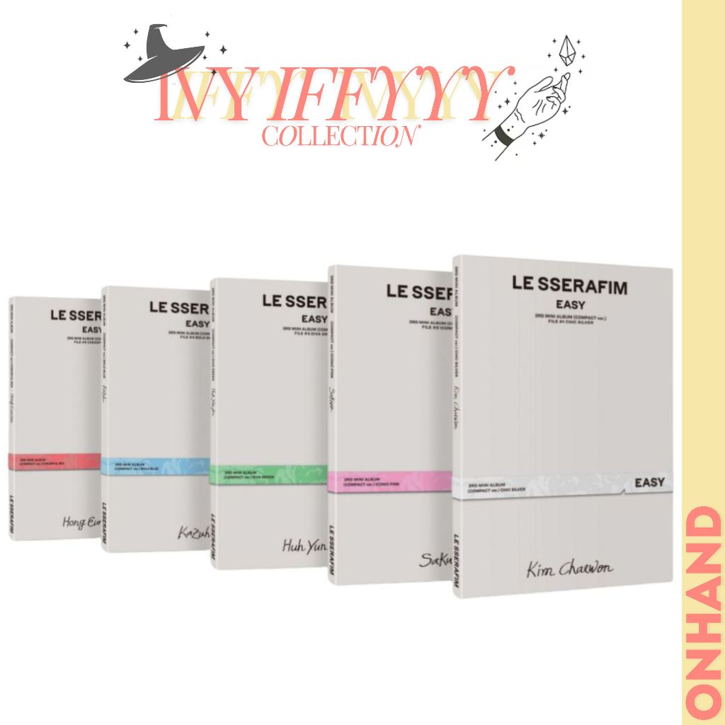 LE SSERAFIM 3rd MINI ALBUM EASY - Compact | Shopee Malaysia