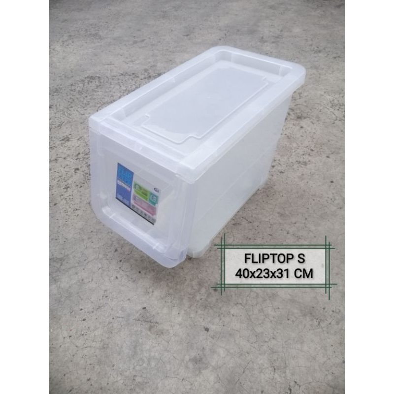 flip top storage box with wheels fliptop stackable organizer box (for ...