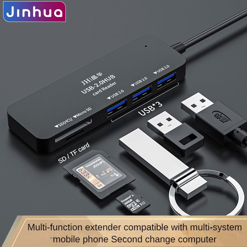 USB 3.0 Hub 3 Ports With SD Card Reader High Speed Splitter Expander ...