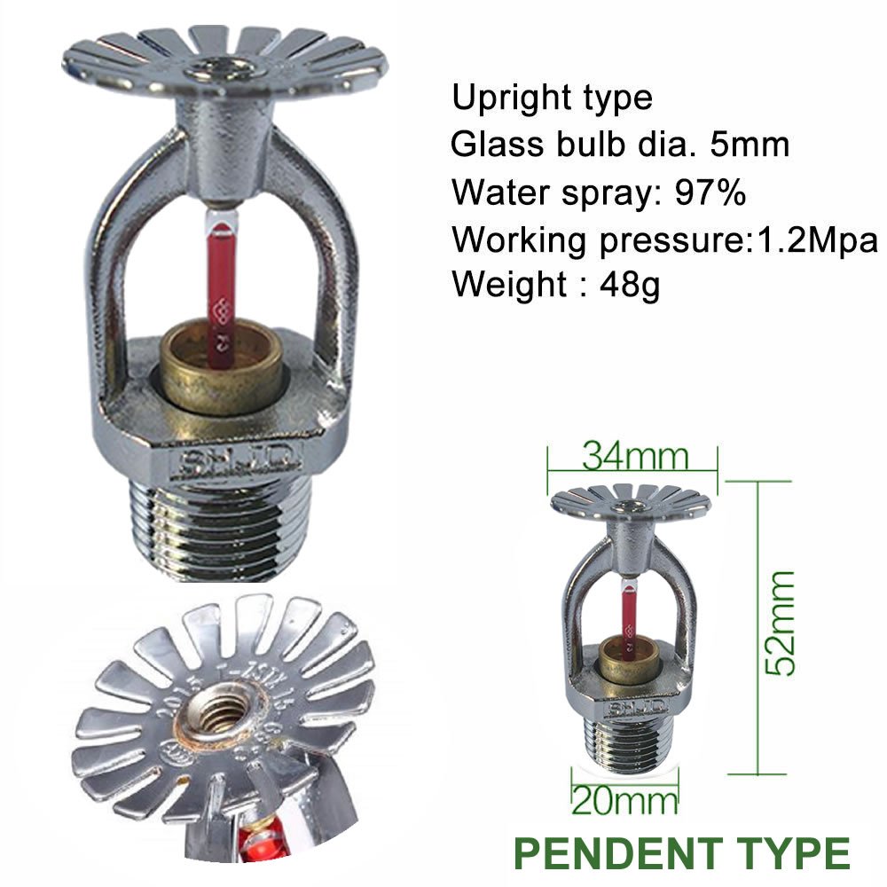 FIRE SPRINKLER Upright Standard Spray Sprinklers for Fire Fighting ...