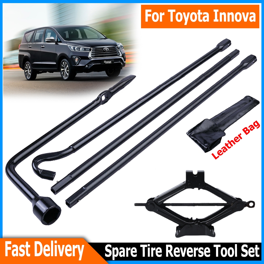 4Pcs Spare Tire Remover Lug Wrench Tool Kit For Toyota Innova With Bag ...