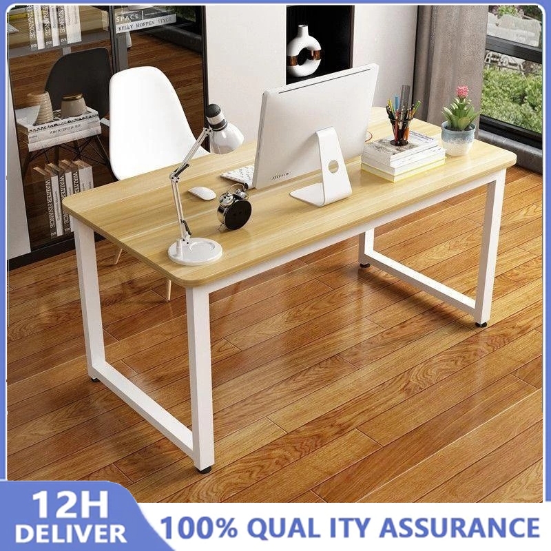 Study Table Office Table 140/120/100cm Simple Style Wooden Upsen Office Table/Home Study Desk ...