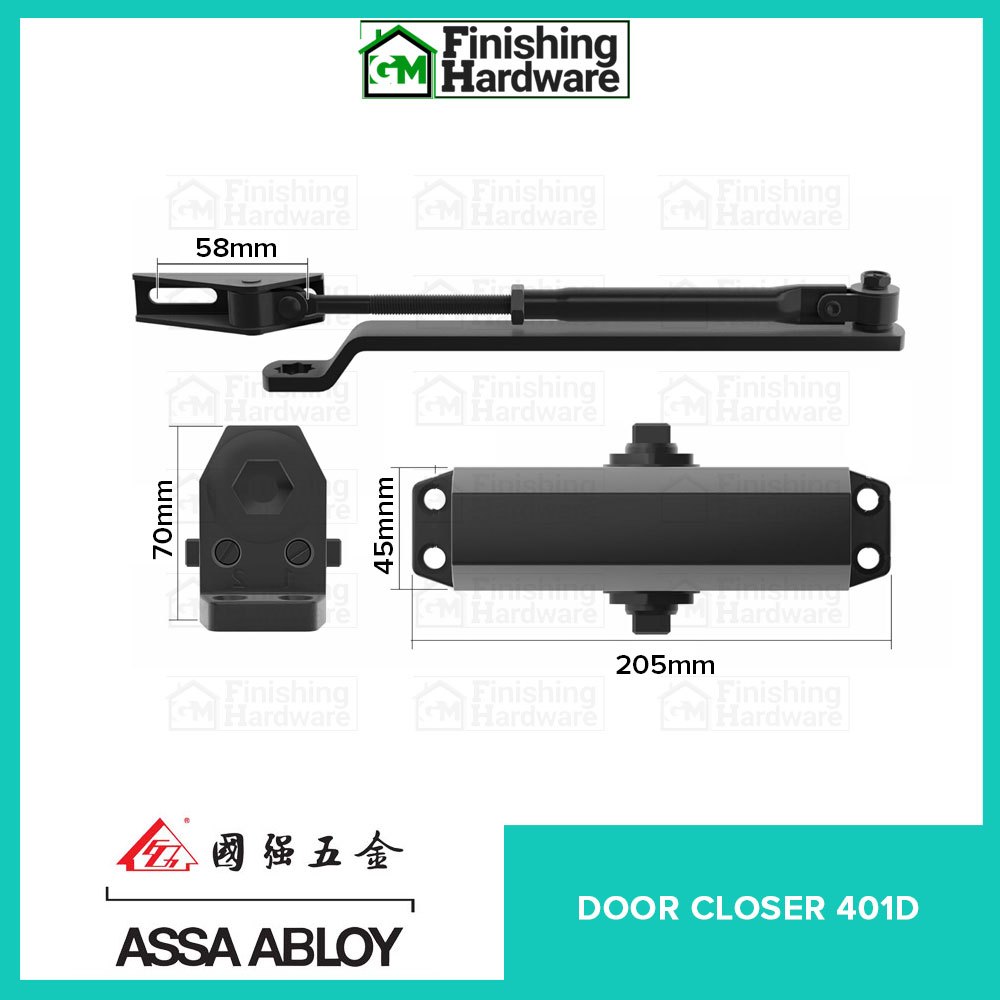 Arm Type Door Closer 401D | Shopee Malaysia