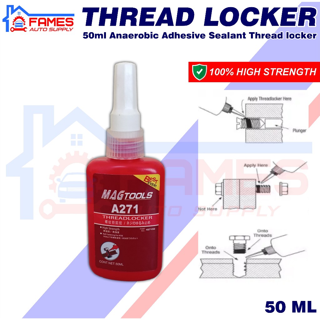 50ml THREAD LOCKER Anaerobic Adhesive Sealant Thread locker | Shopee ...