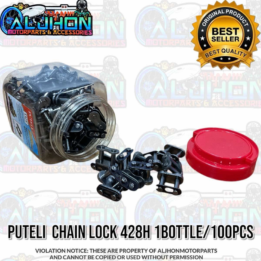 PUTELI CHAIN LOCK 428H 1BOTTLE/100PCS | Shopee Malaysia