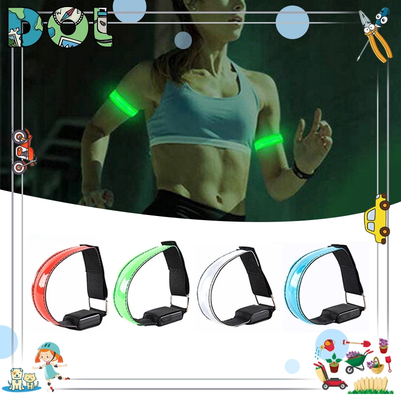 Reflective Armband Night Running Gear LED Flashing Belt Safety Light ...