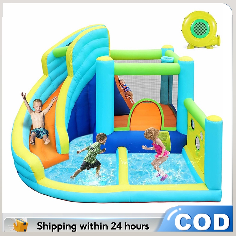 Inflatable Castle Slide Playground Kids Play House Inflatable Water ...
