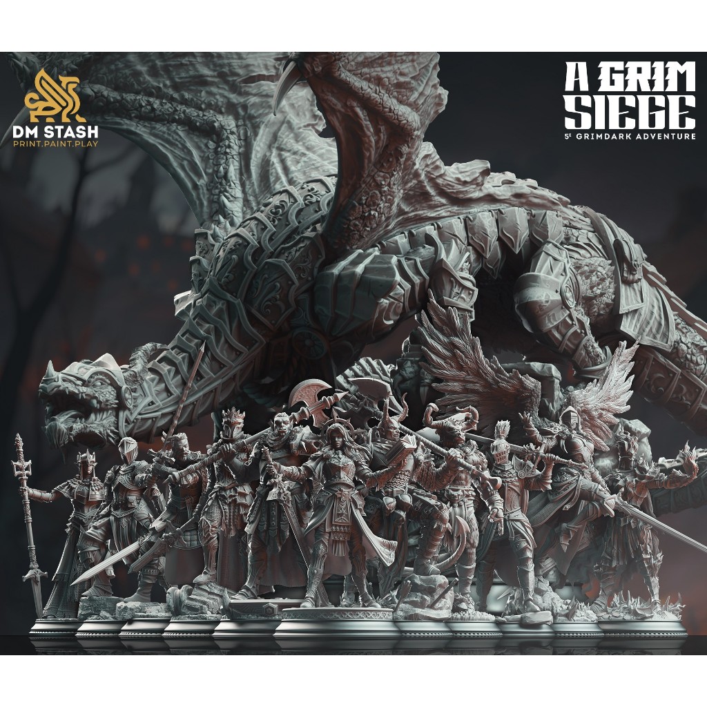 A Grim Siege by DM Stash miniatures DND tabletop minis April 2025 ...