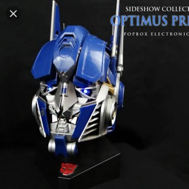 TRANSFORMERS POPBOX OPTIMUS PRIME ELECTRONIC HEAD BUST DIE CAST ...
