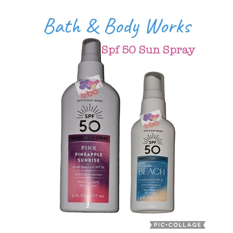 bath and body works sun spray spf 50 | Shopee Malaysia