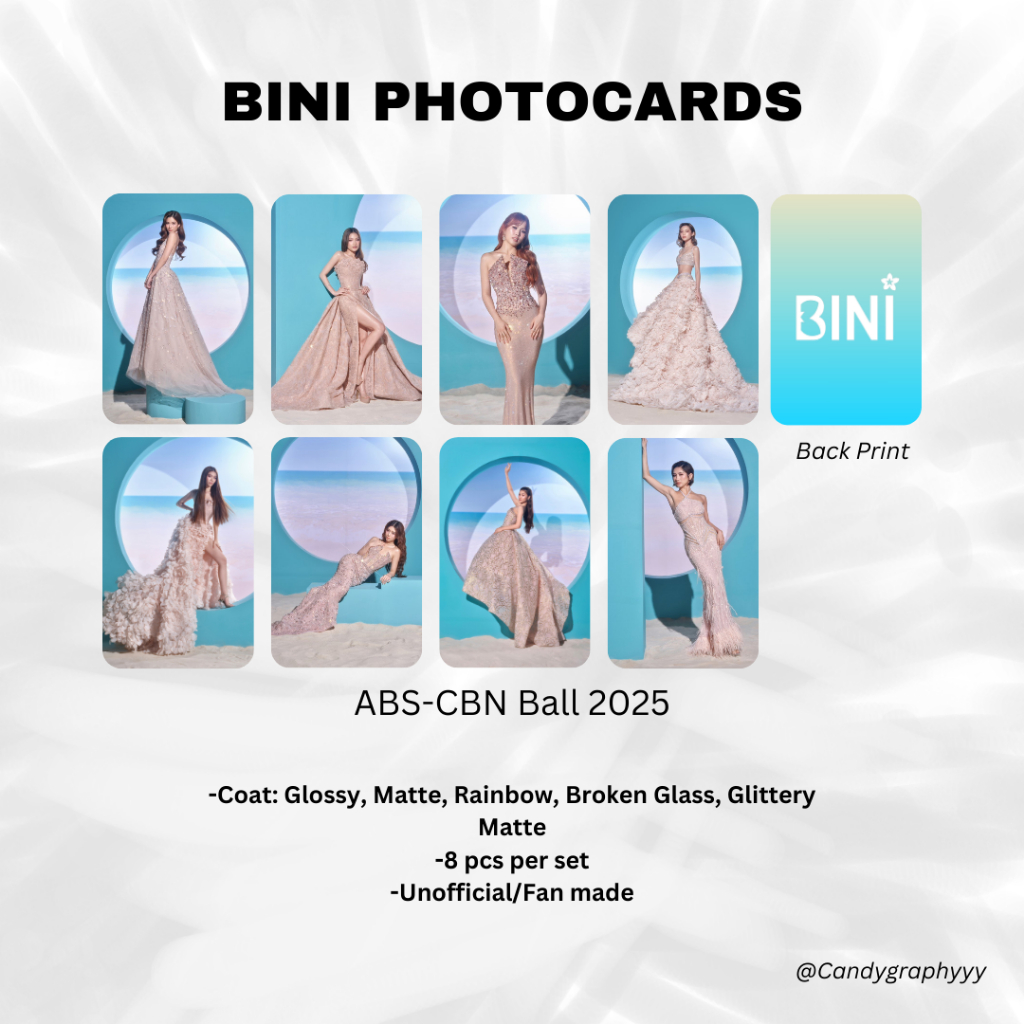 Bini Photocards Photo Series (Jhoanna, Stacey, Gwen, Sheena, Mikha ...