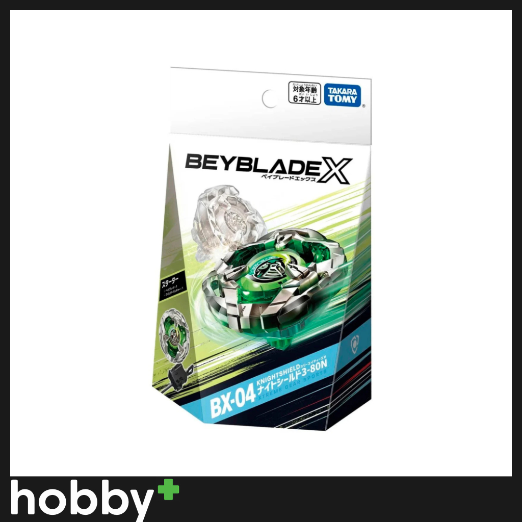 Beyblade X BX-04 Starter Knight Shield (With Ban Kee Sticker) | Shopee ...