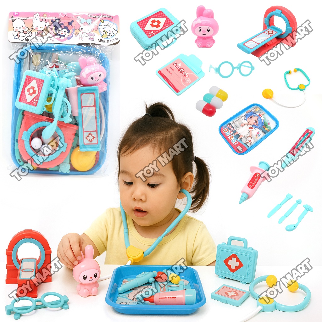 Mini Doctor Role Play Set Complete Kids Medical Kit with Stethoscope ...