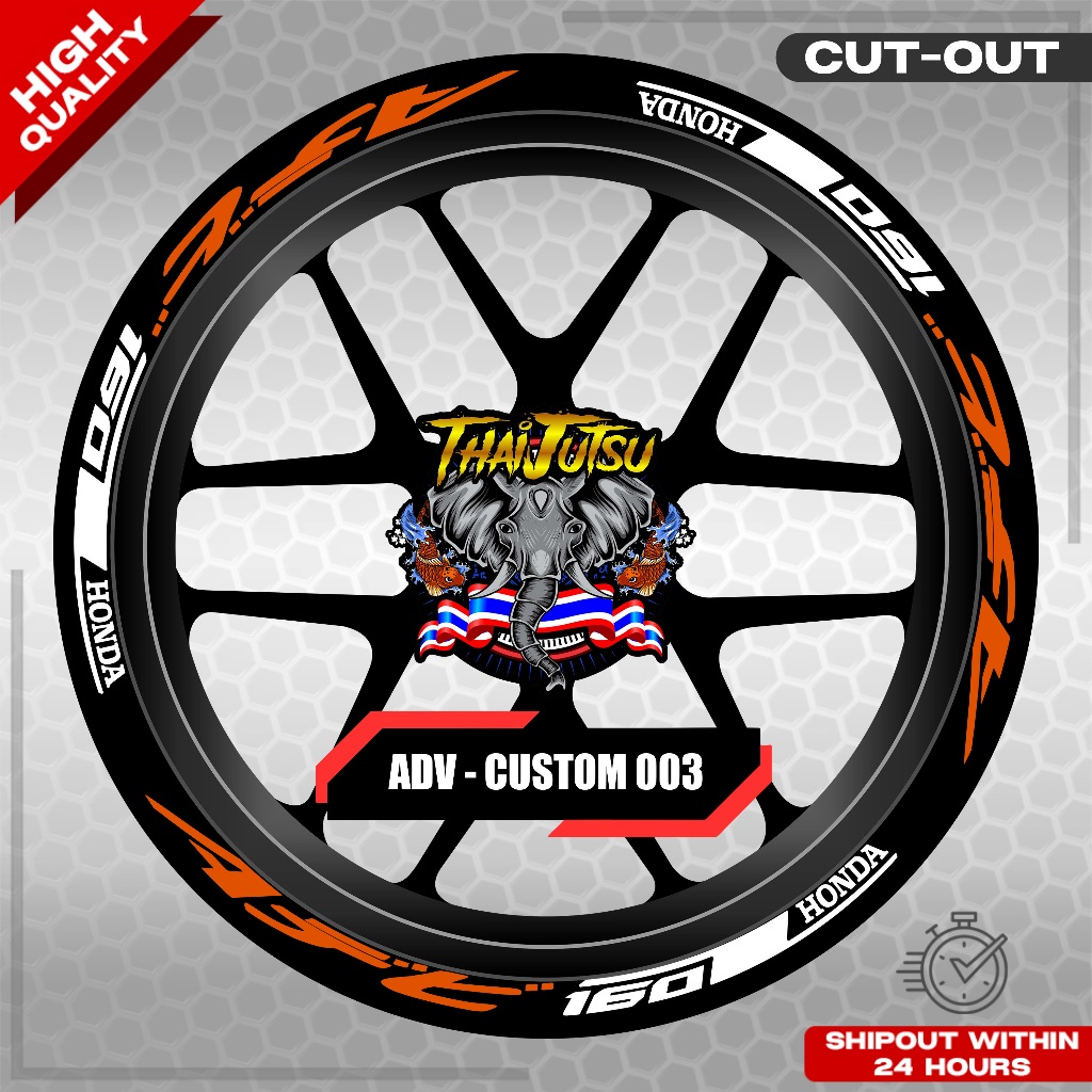 ADV 160 MAG STICKER SET ( 2 MAGS ) - CUSTOM 003 | VINYL WATERPROOF CUT ...