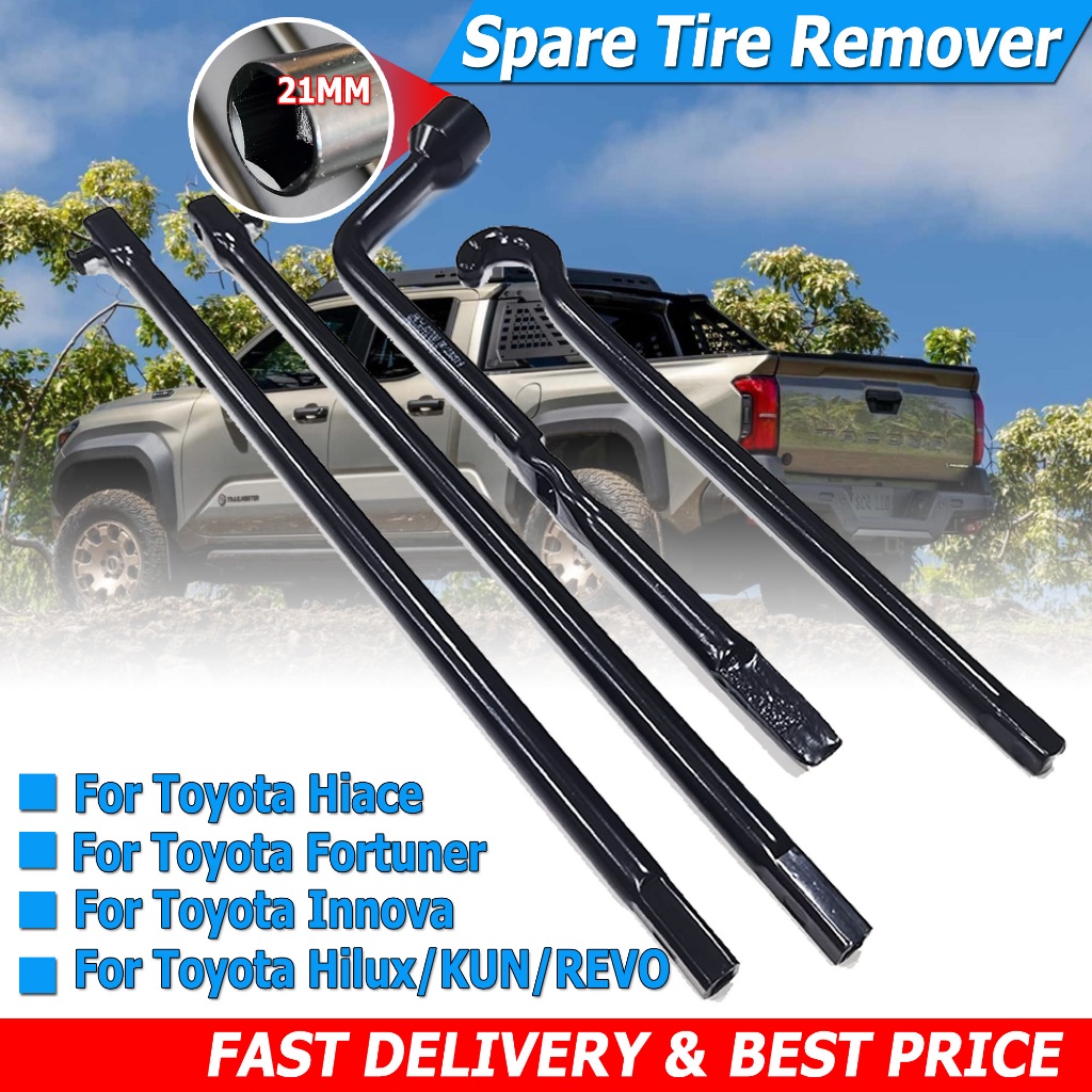 For Toyota Innova Spare Tire Remover Wrench Lug Reserve Hilux Avanza ...