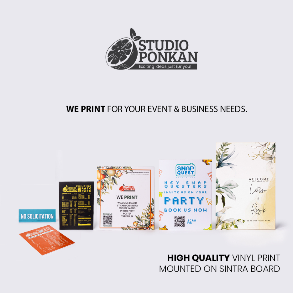 Custom Size Sintra Board with Premium Vinyl Sticker Printing | Shopee ...