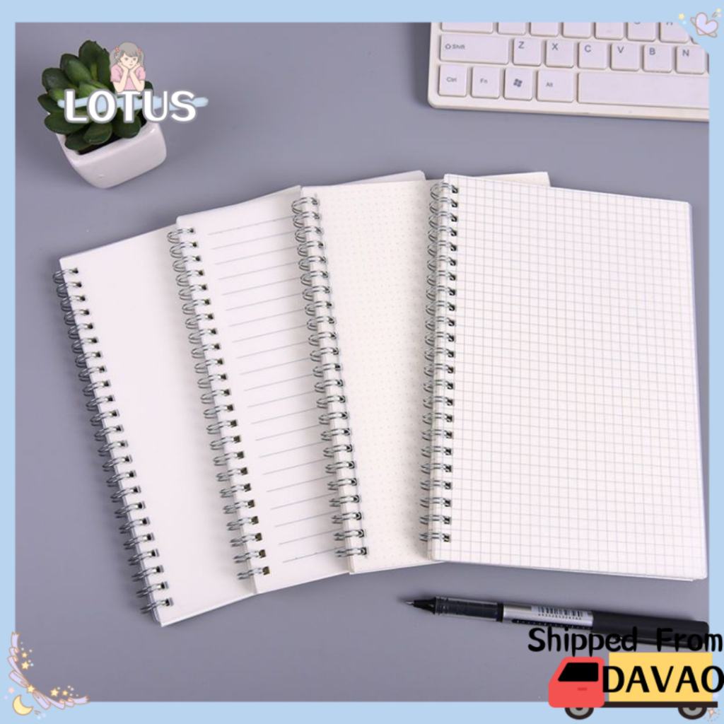 LOTUS A5 Spiral Notebook with Durable PP Cover and Lined Pages (DAVAO ...