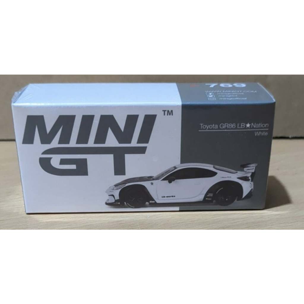 Mini GT Toyota GR86 LB Nation White 769 1/64 scale Diecast Car | Shopee Malaysia