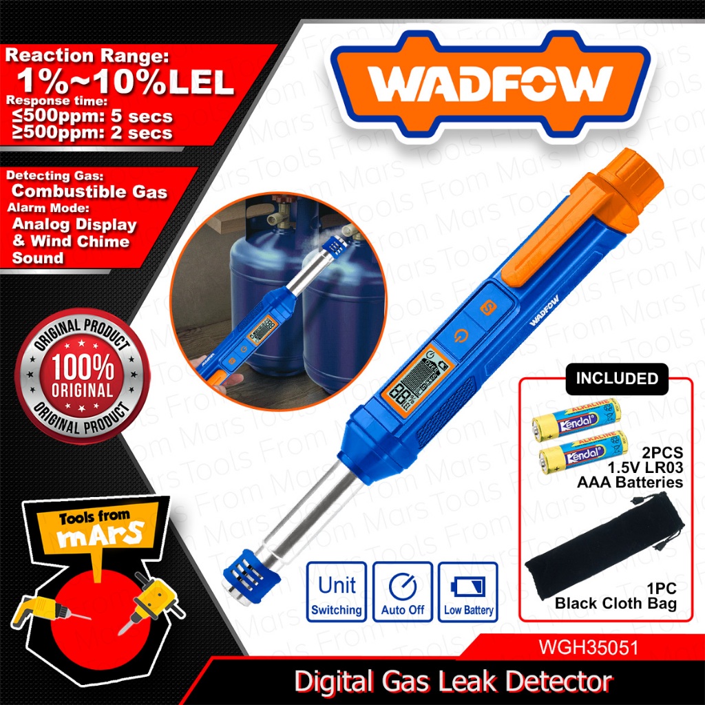 WADFOW Gas Leak Detector Propane Tester Gas Sniffer Tool Methane Gas ...