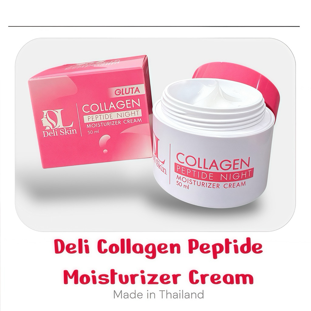 DELI SKIN COLLAGEN PEPTIDE NIGHT MOISTURIZER CREAM | Shopee Malaysia