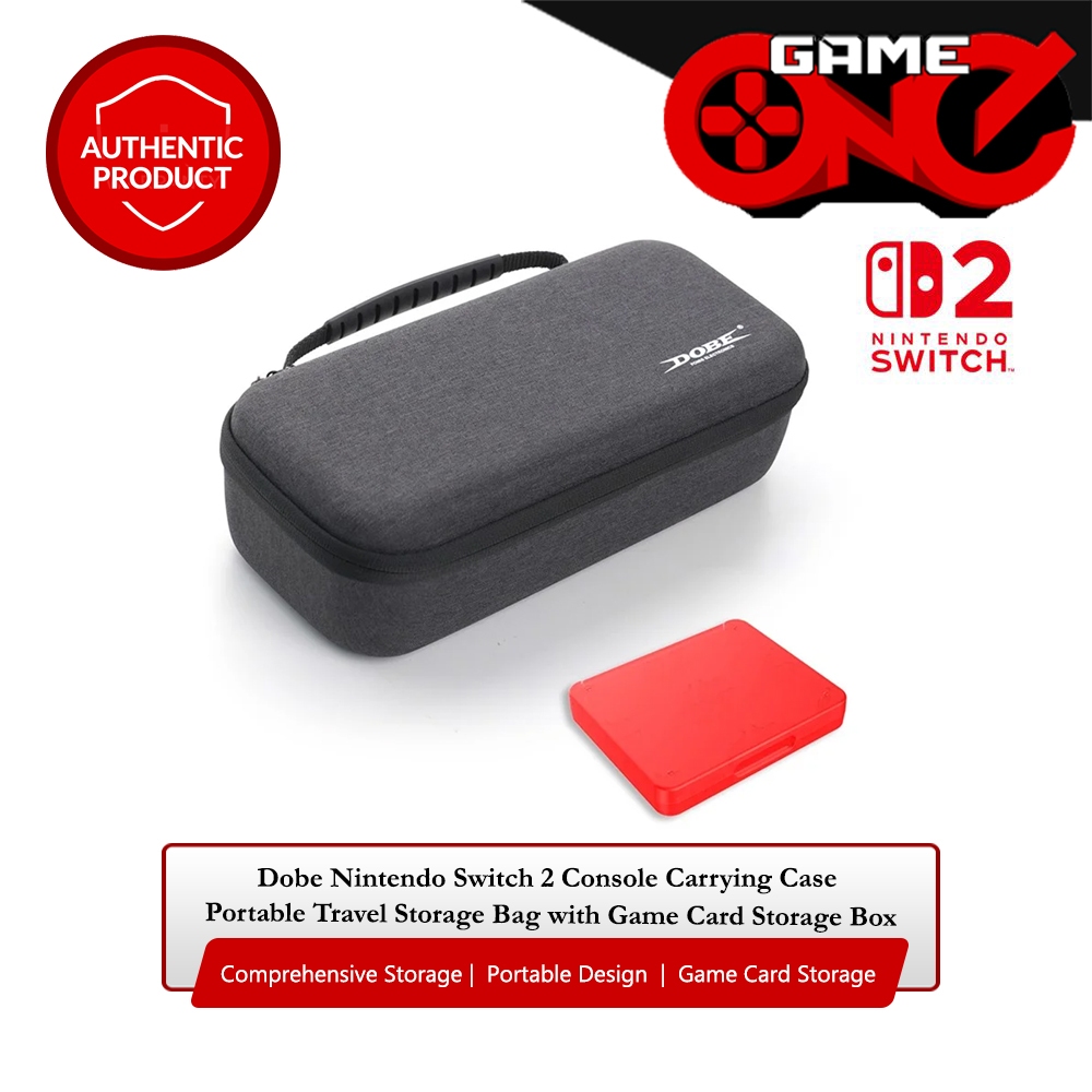 Dobe Nintendo Switch 2 Console Carrying Case Storage Bag with Game Card ...