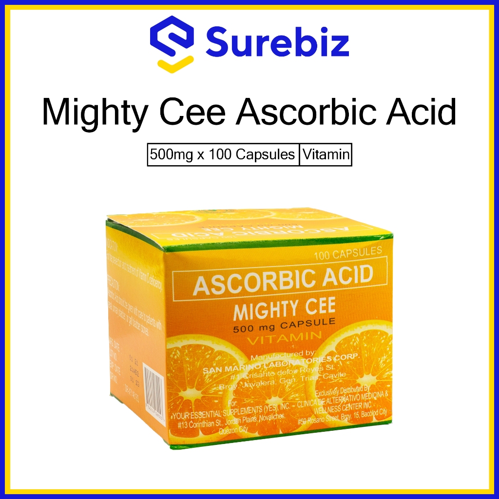 Mighty Cee Ascorbic Acid (100 Capsules) | Shopee Malaysia