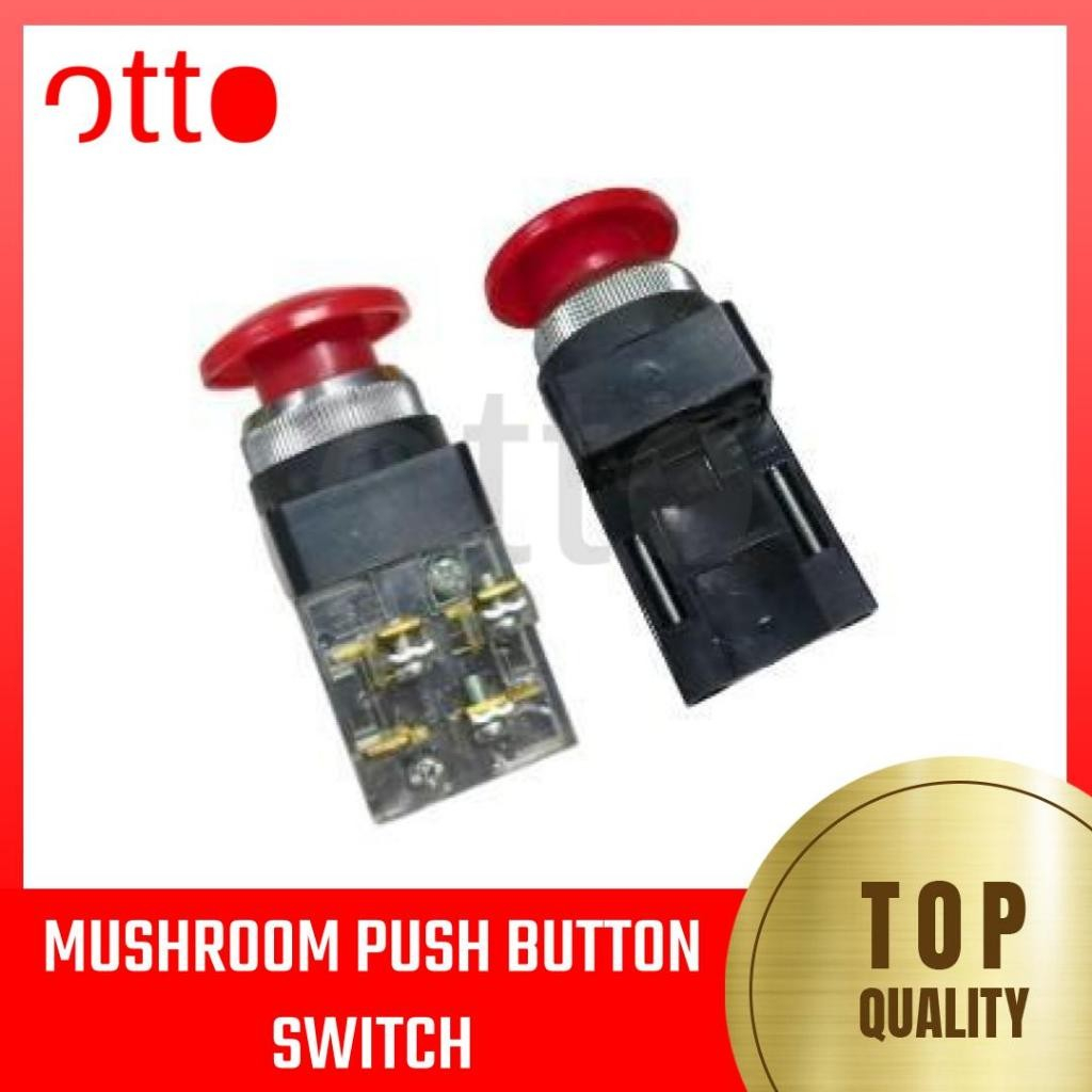 Mushroom Push Button Switch Tend - 6A 250VAC 2NO/2NC | Shopee Malaysia