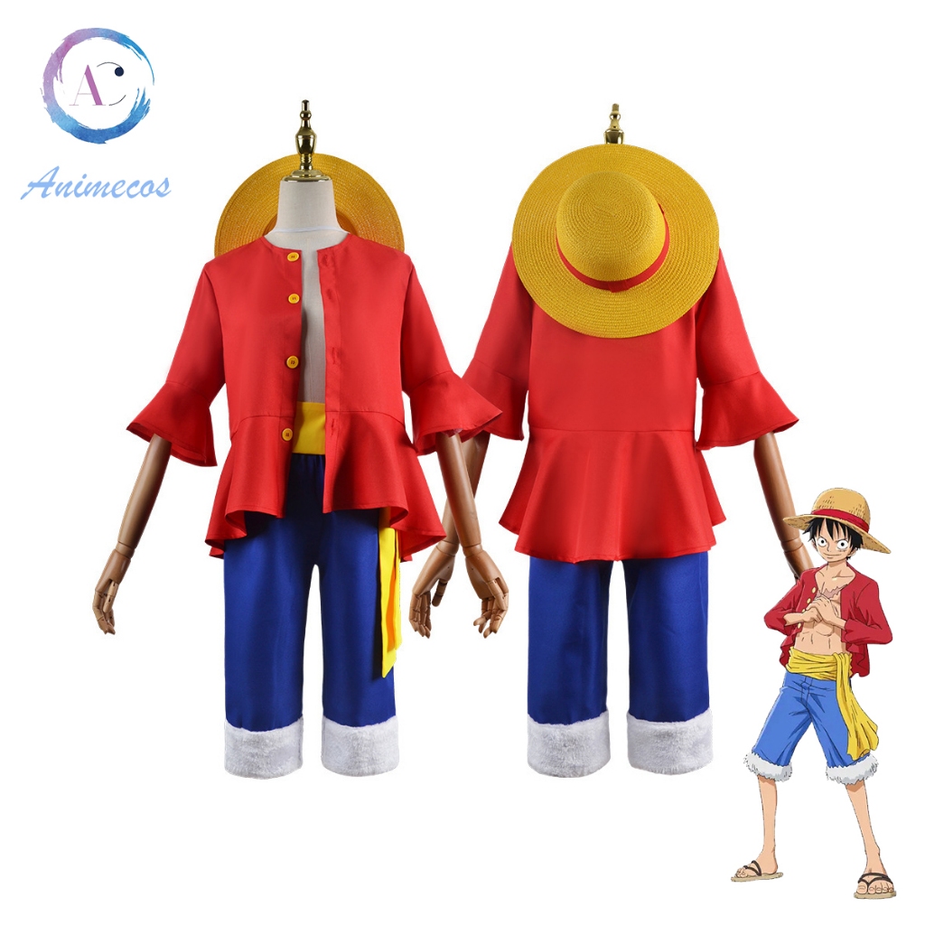 Monkey D. Luffy Cosplay Costume Anime ONE PIECE for After 2 Years ...