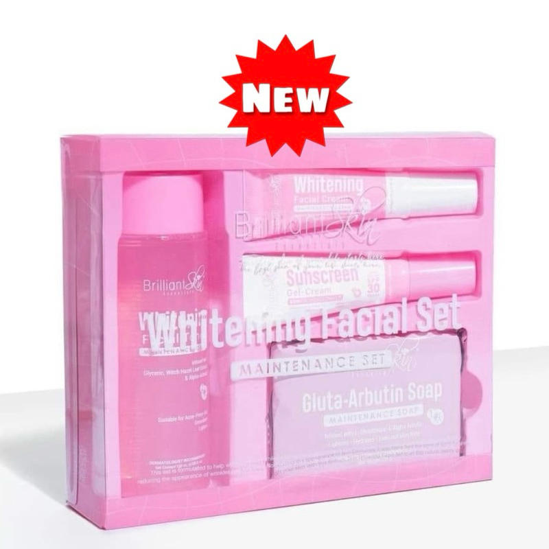 AUTHENTIC Brilliant Whitening Facial Set (Maintenance) | Shopee Malaysia