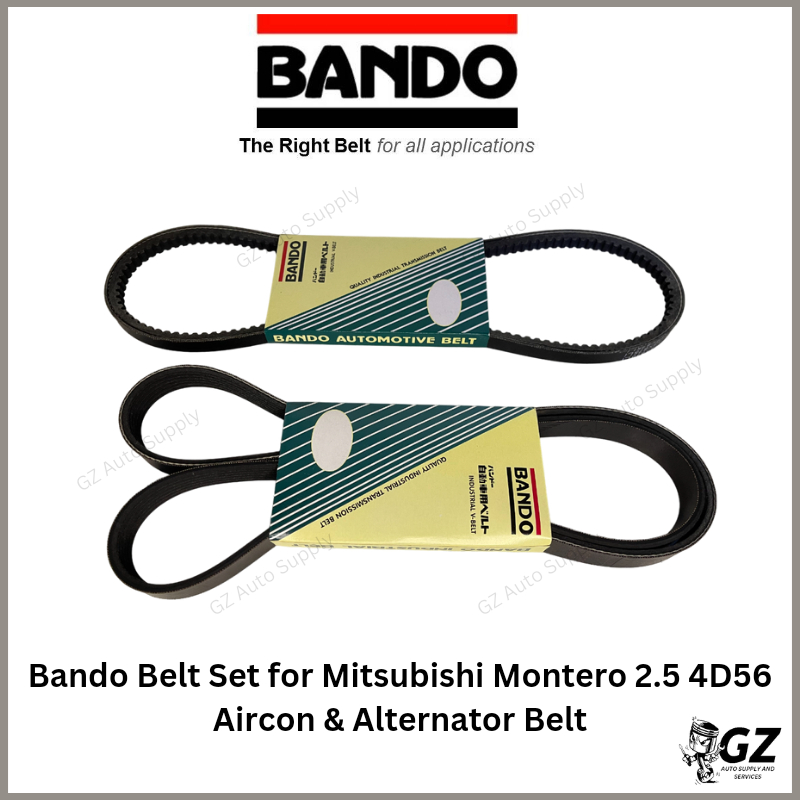 Bando Drive Belt Set for Mitsubishi Montero 2.5 2nd Gen 4D56 Engine ...