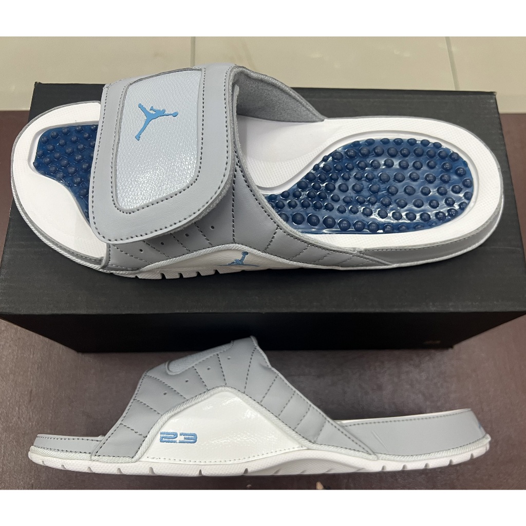 Jordan Hydro 12 Retro Wolf Grey Midnight Navy White University Blue ...
