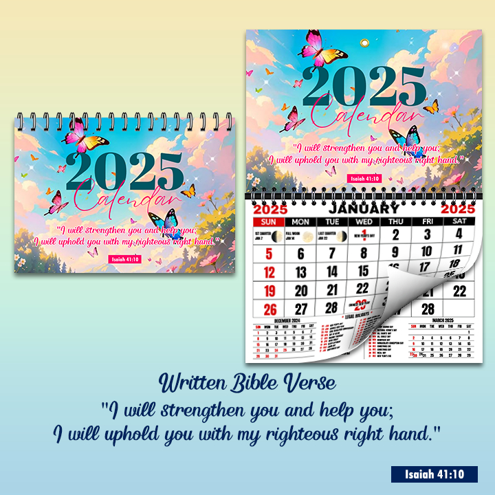 Bible Verse Wall Calendar 2025 | Shopee Malaysia