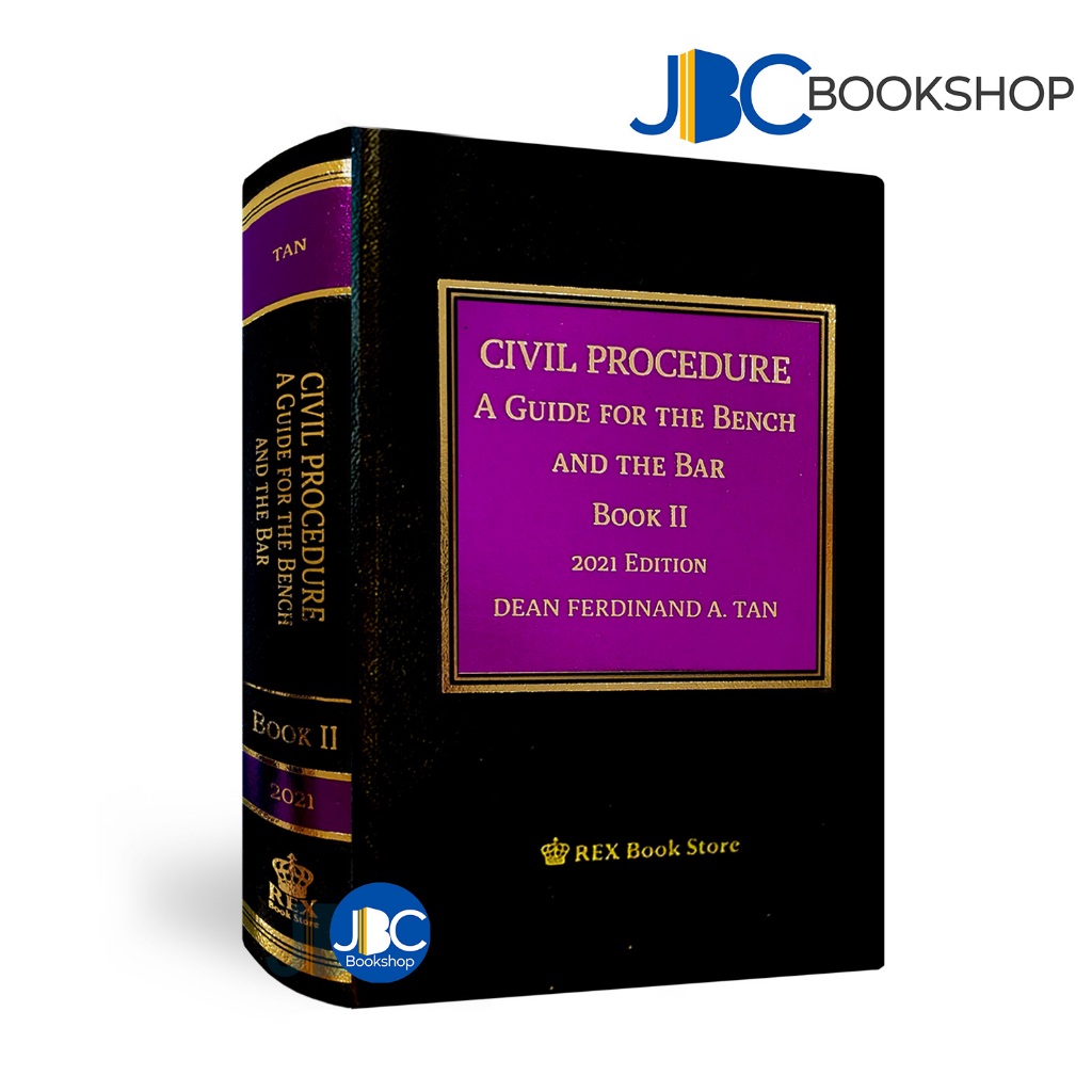 Book 2 Civil Procedure: A Guide for the Bench and the Bar 2021 by Tan ...