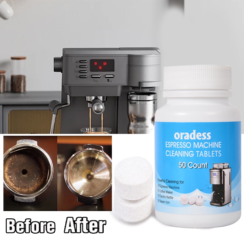 Espresso Machine Cleaning Tablets Descaling Expresso Maker Backflush Oil Remover Solution Clean ...