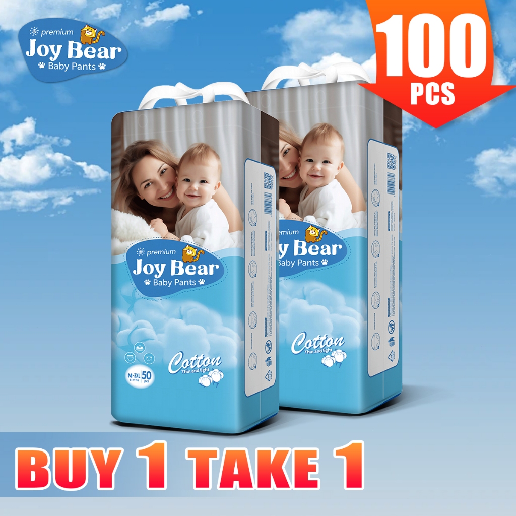 100Pcs JOYBEAR High Absorbency Baby Diapers Pants Pull-Ups All Size NB ...