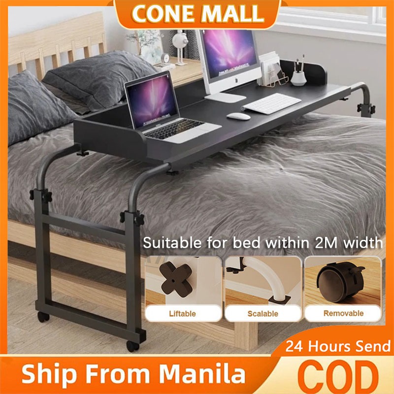 Cross bed Table Computer Table Bedroom Adjustable Desk Moveable Bed ...