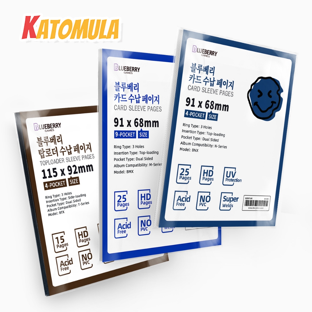 Blueberry Card Binder Pages Toploader Photo Album Binder Photocard ...