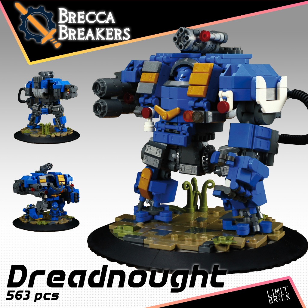 Brecca Breakers Dreadnought MOC Building Blocks Robot Mech | Shopee ...