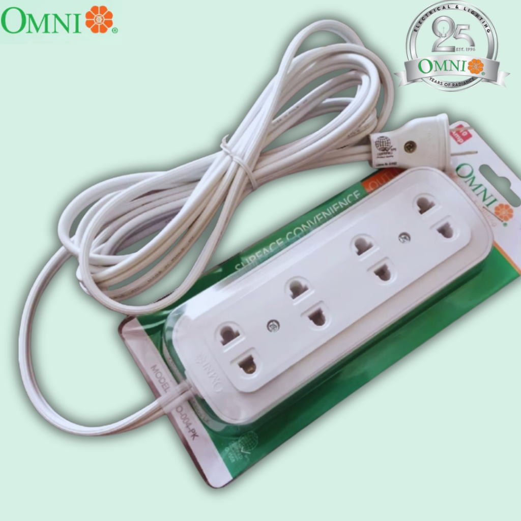 OMNI Heavy Duty Self Assembled Extension Cords Power Strip | Shopee ...