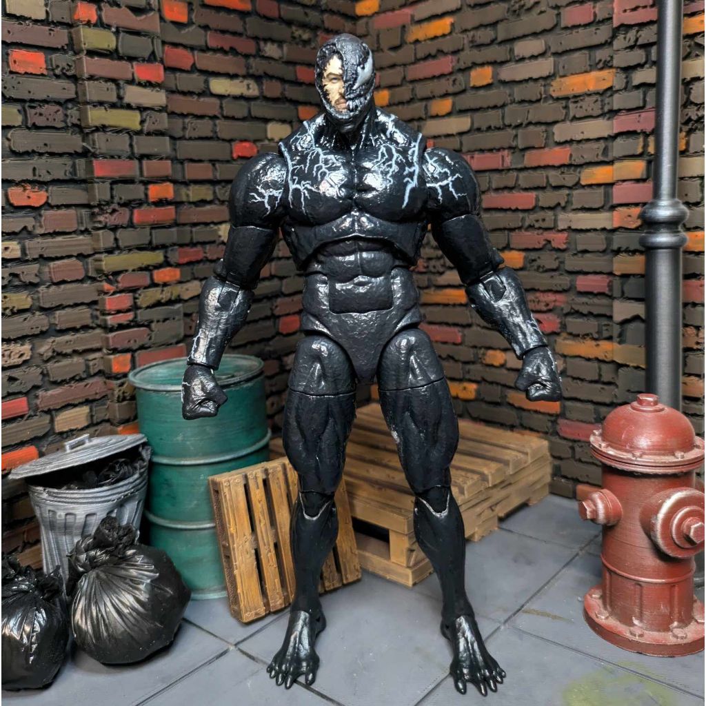 Eddie Brock Venom head sculpt for Marvel Legends 1:12 scale | Shopee ...