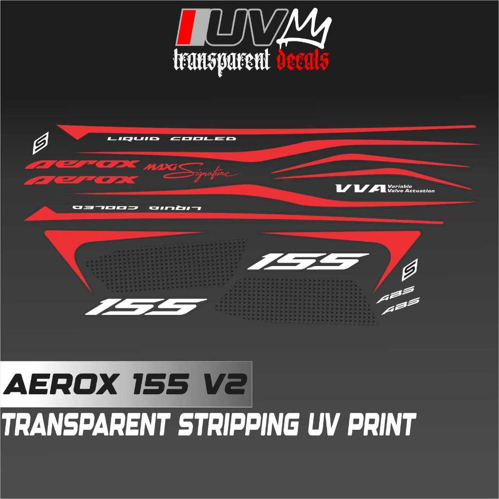 TRANSPARENT AEROX V2 LIMITED EDITION DECAL | Shopee Malaysia