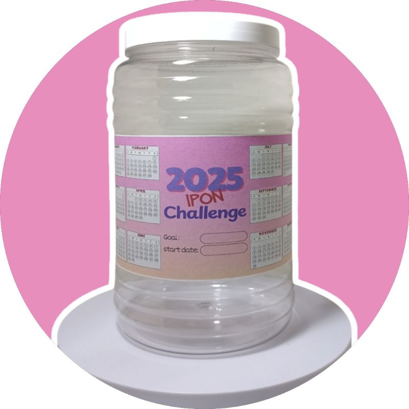 BLUSH PINK 2025 JAR CALENDAR Alkansya Ipon Challenge | Shopee Malaysia