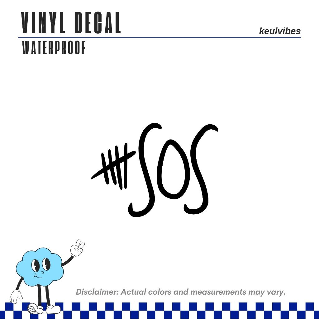 5SOS old logo band Vinyl Decals brand laptop motor bike car tumbler ...