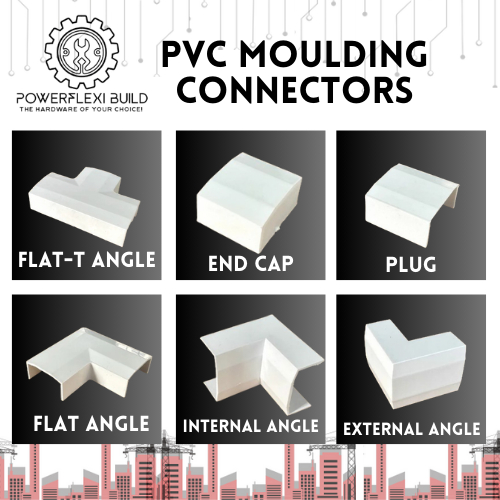 PVC Moulding CONNECTORS Electrical Wire Plastic Pipe For Protection ...