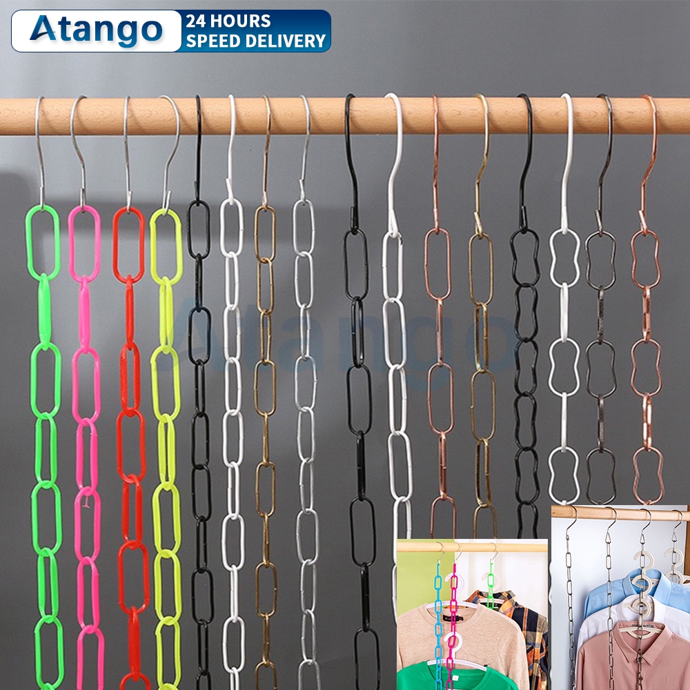 Plastic Hanger Chain Plastic Chain / Metal Chain With One Side Hook ...