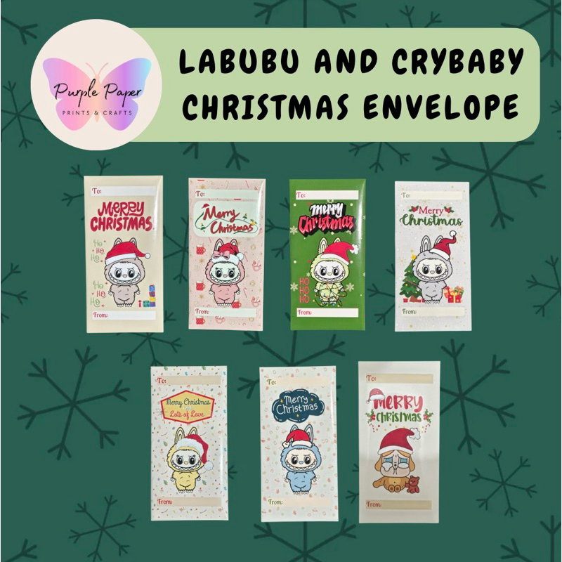 Labubu & Crybaby Christmas Envelope/ Angpao | Shopee Malaysia