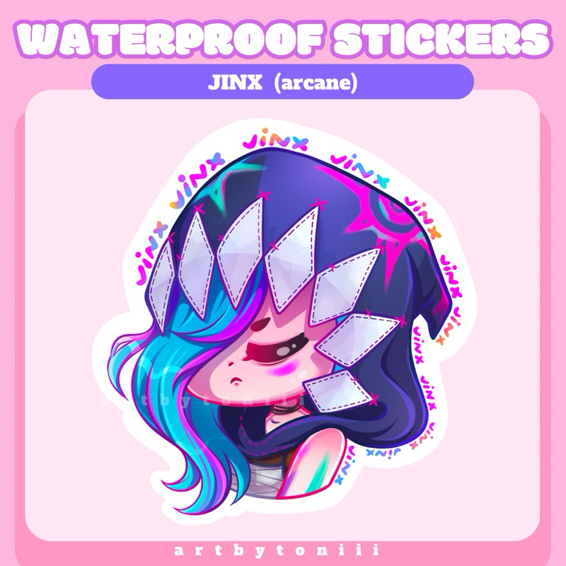 JINX ARCANE LAPTOP | TUBLER WATERPROOF VINYL STICKER | artbytoniii ...
